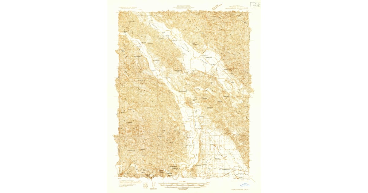 1930s Maps of Sonoma County, CA | Pastmaps