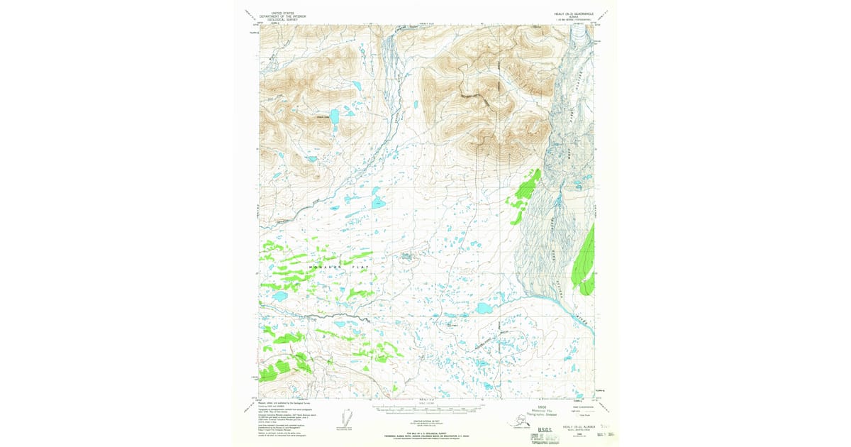 1949 Map of Healy B-2, Denali Borough, AK — High-Res | Pastmaps