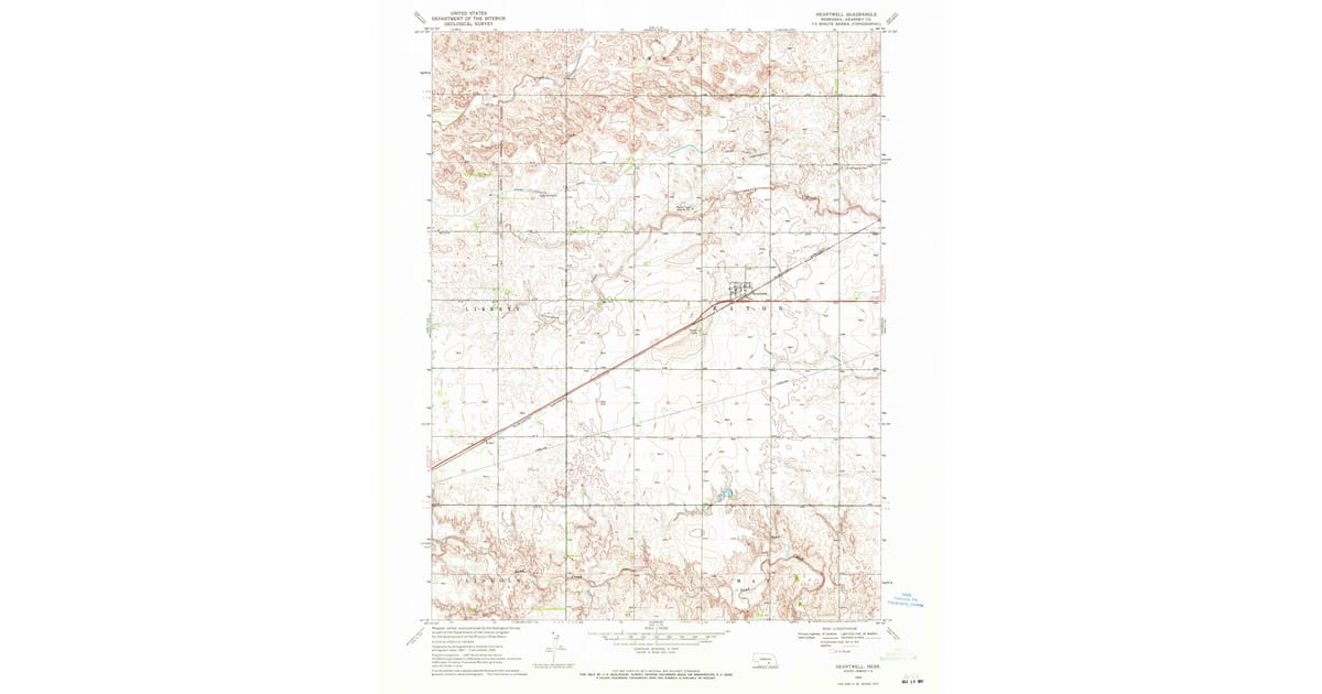 1969 Map of Heartwell, NE — High-Res | Pastmaps