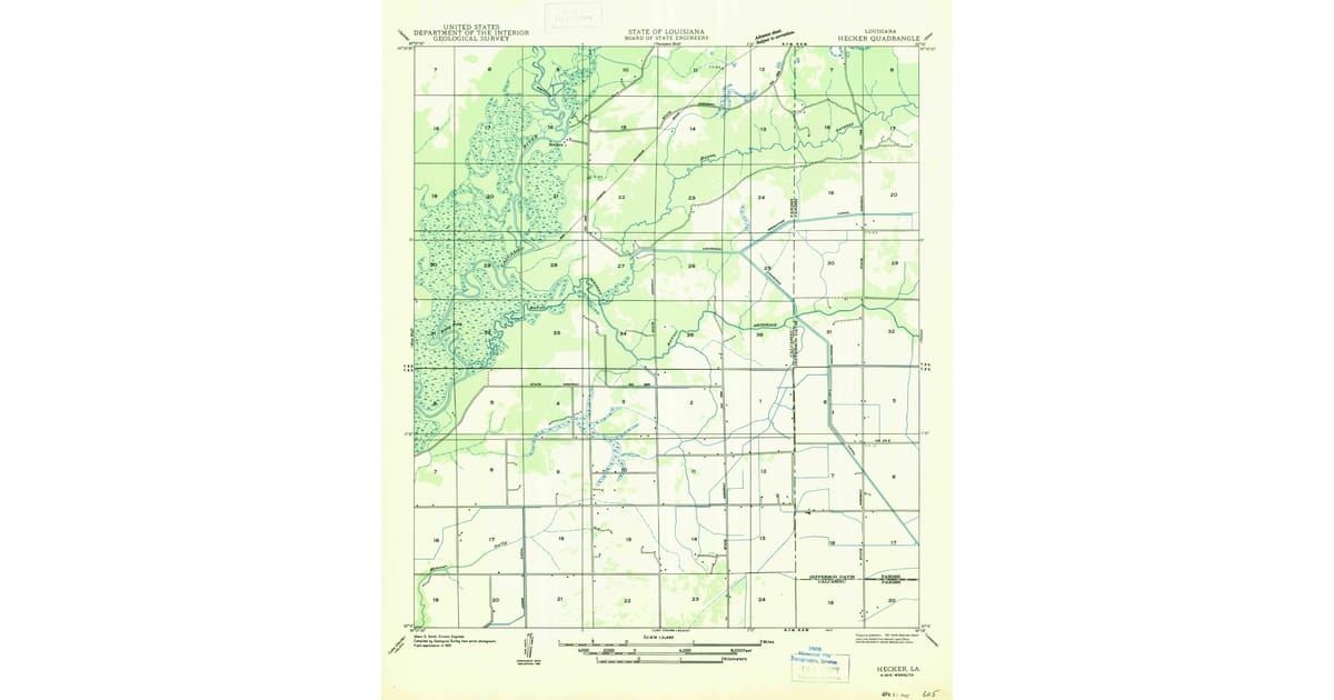 Old Maps of Hecker, LA | Pastmaps