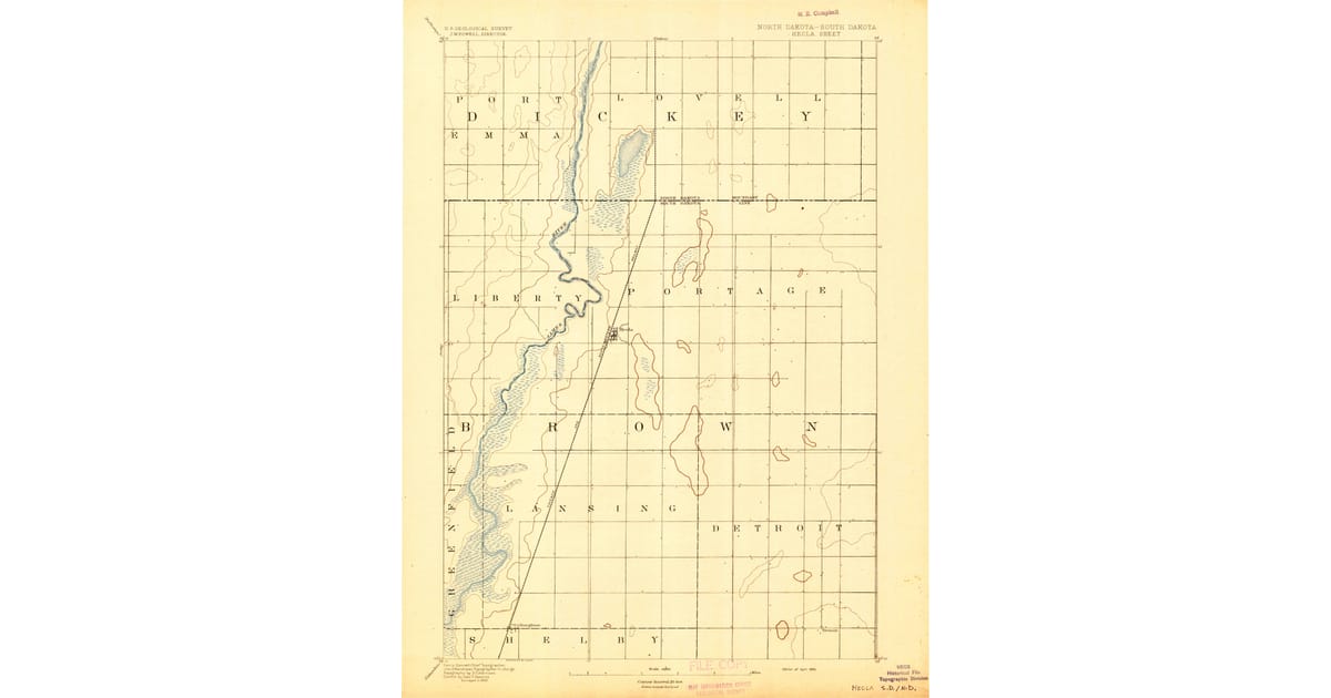 Old Historical Maps of Sargent County, ND | Pastmaps
