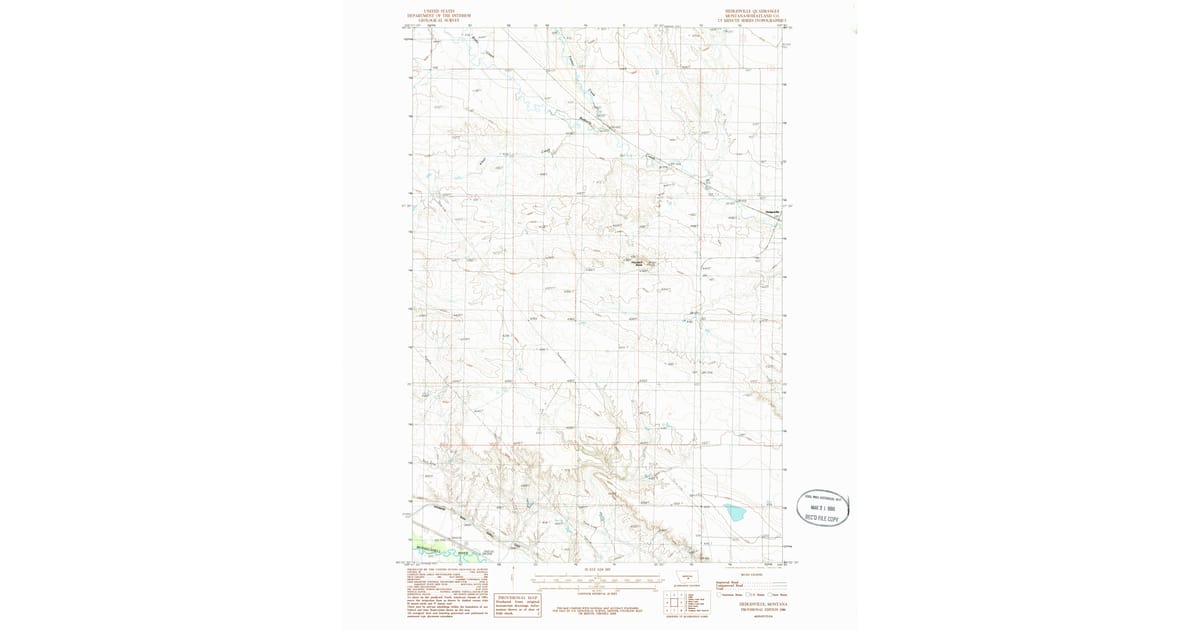 1986 Map of Hedgesville, Wheatland County, MT — High-Res | Pastmaps
