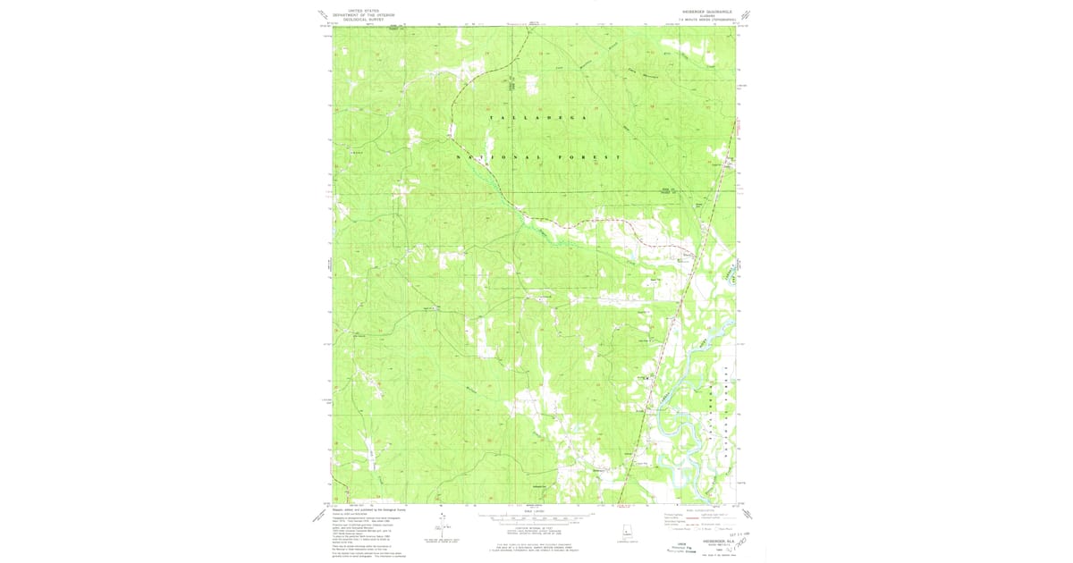 1980 Map of Heiberger, Perry County, AL — High-Res | Pastmaps
