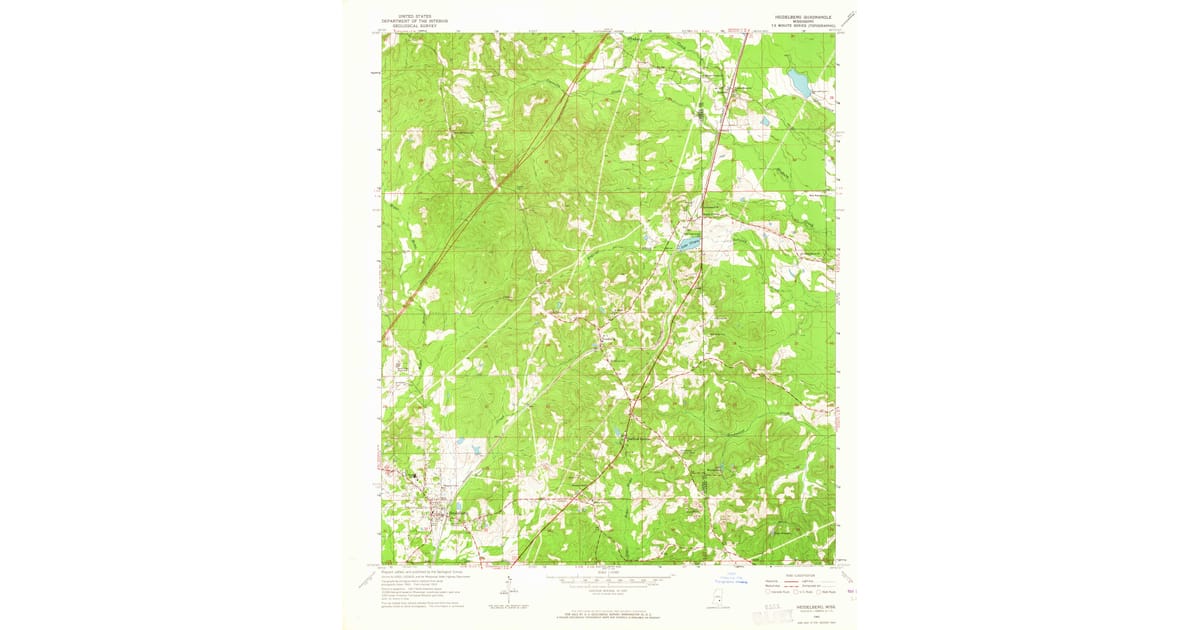1963 Map of Heidelberg, MS — High-Res | Pastmaps