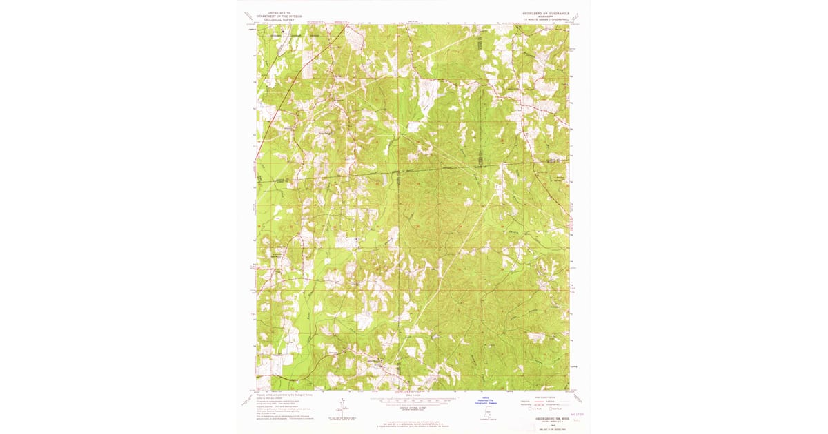 1960s Maps of Wayne County, MS | Pastmaps