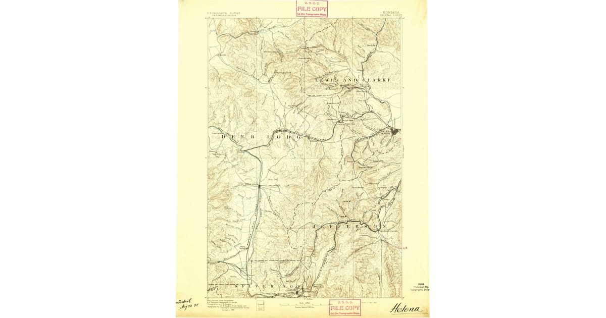 1890s Maps of Helena, MT | Pastmaps