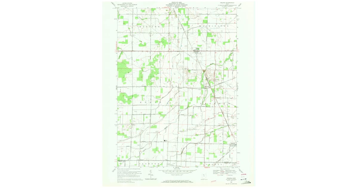1969 Map of Helena, OH — High-Res | Pastmaps