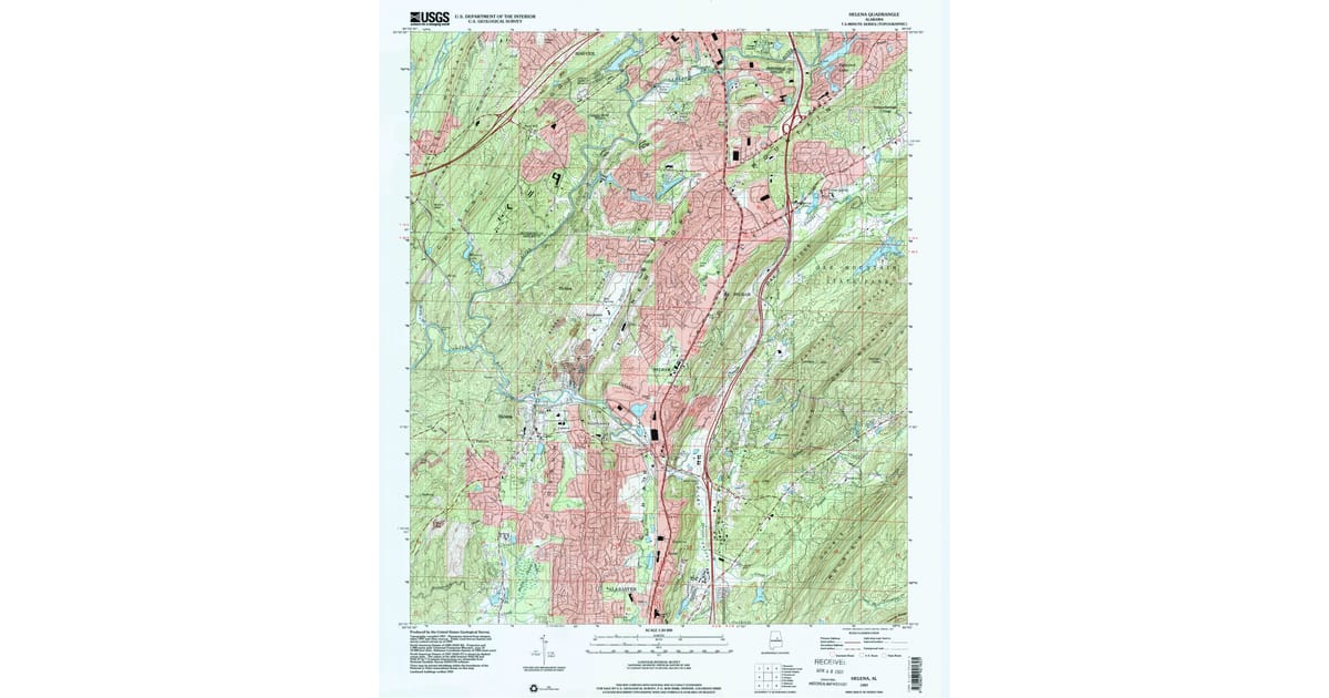 1997 Map of Helena, AL — High-Res | Pastmaps
