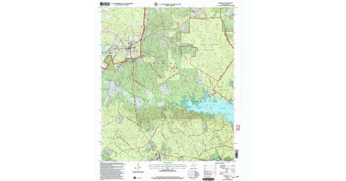 2000-2009 Maps of Sabine County, TX | Pastmaps