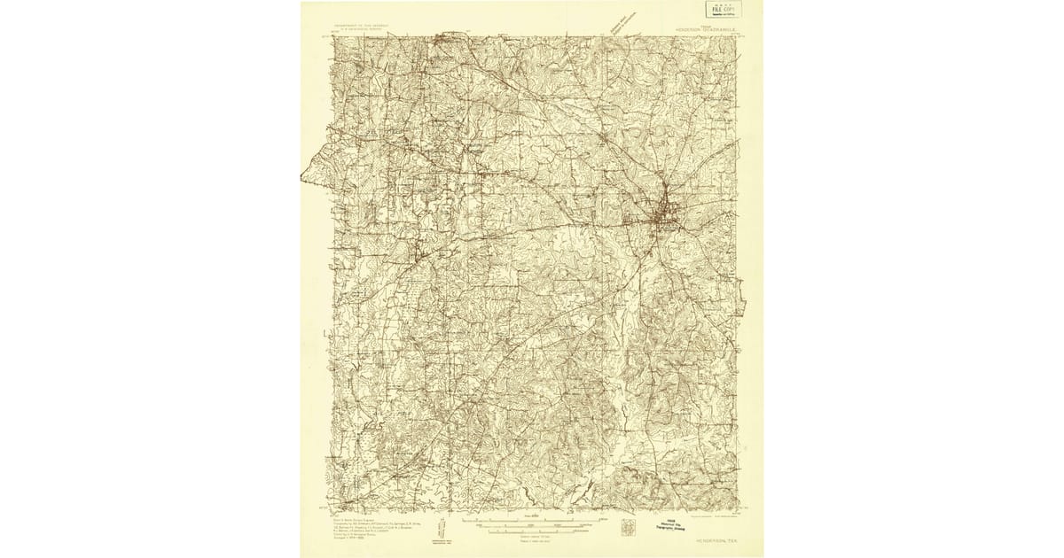 1900s (20th Century) Maps of Cherokee County, TX | Pastmaps