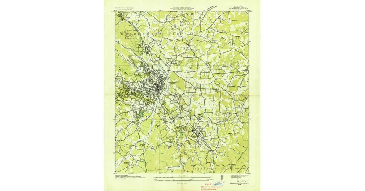 1930s Maps of Indian Hills, NC | Pastmaps