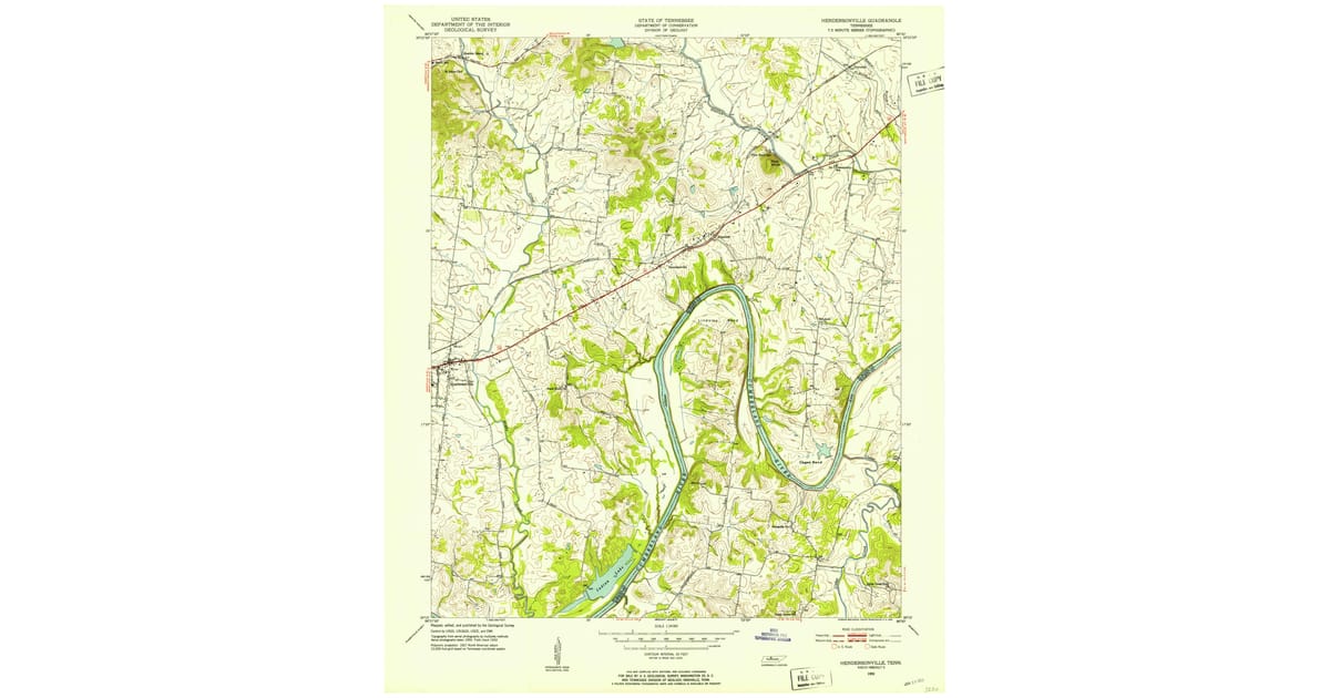 1950s Maps of Gallatin, TN | Pastmaps