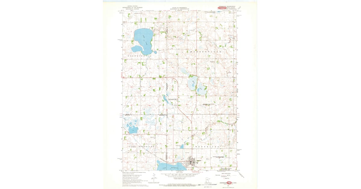 1967 Map of Hendricks, MN — High-Res | Pastmaps