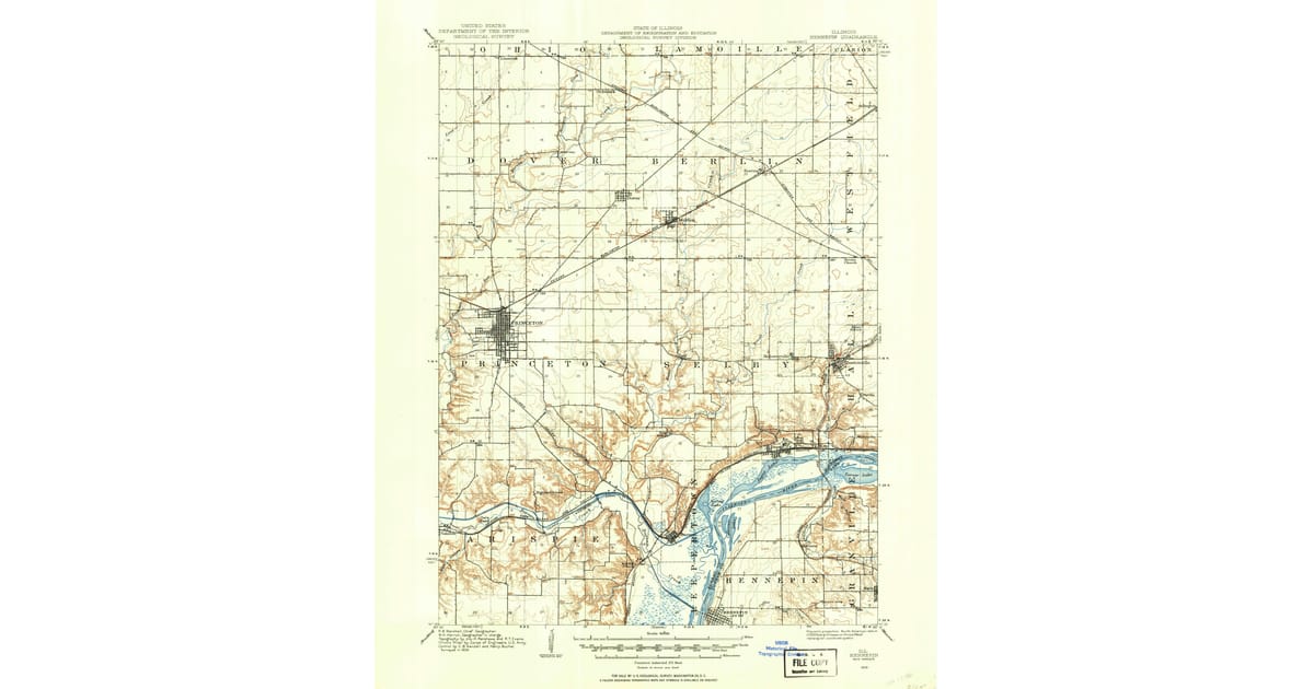 1900s (20th Century) Maps of Bureau County, IL | Pastmaps