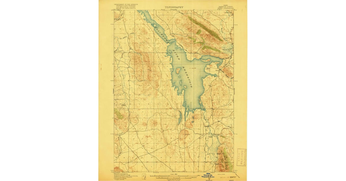 1916 Map of Henry, Caribou County, ID — High-Res | Pastmaps