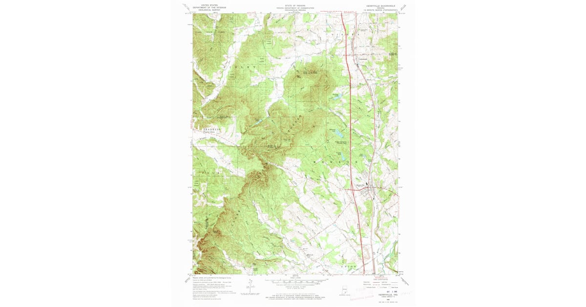 1960s Maps of Clark County, IN | Pastmaps