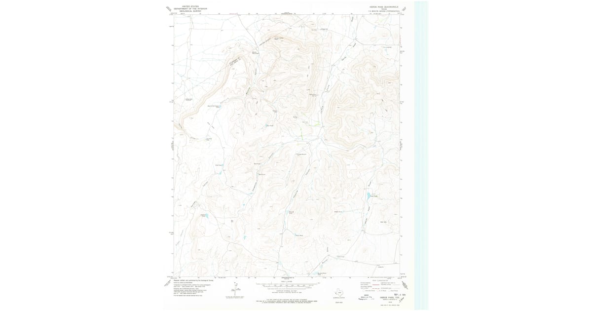 1978 Map of Herds Pass, Jeff Davis County, TX — High-Res | Pastmaps