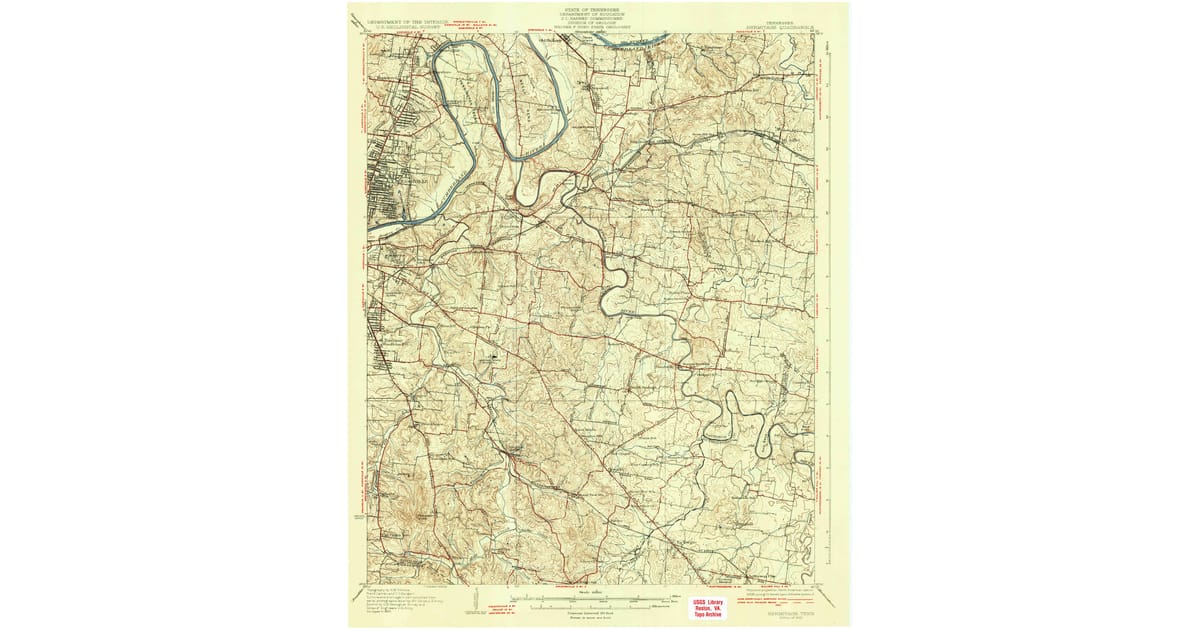 1932 Map of Hermitage, Davidson County, TN — High-Res | Pastmaps