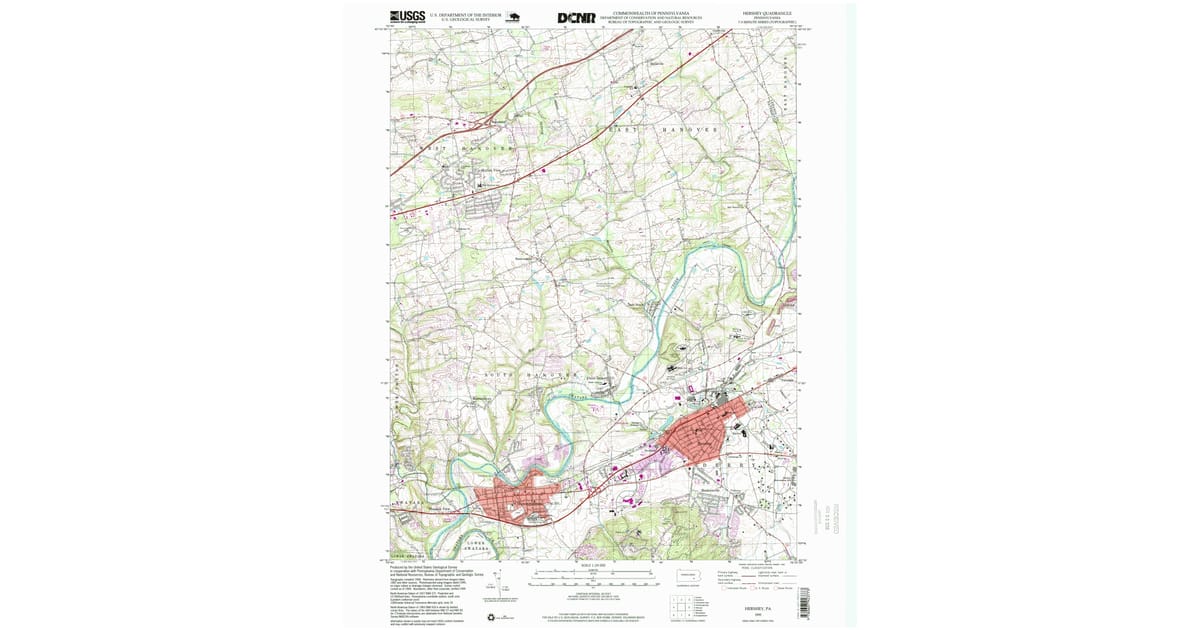 1990s Maps of East Hanover Township, PA | Pastmaps