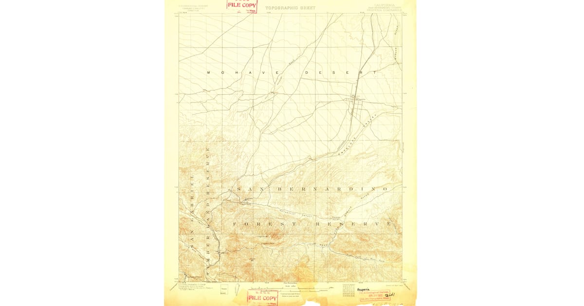 1902 Map of Hesperia, CA — High-Res | Pastmaps