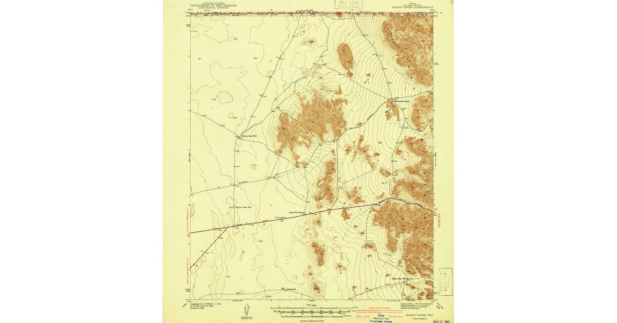 1940s Maps of Texas | Pastmaps