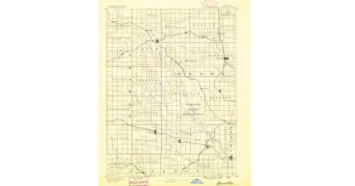 Old Maps of Jackson County, KS | Pastmaps