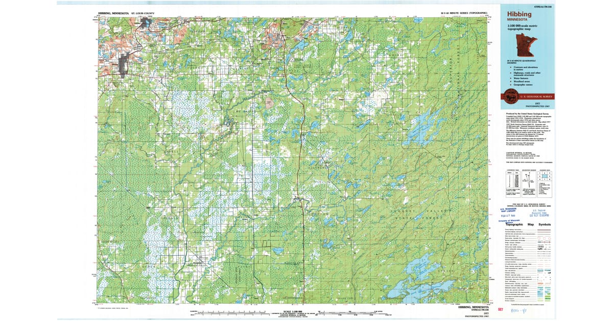 1970s Maps of Buhl, MN | Pastmaps
