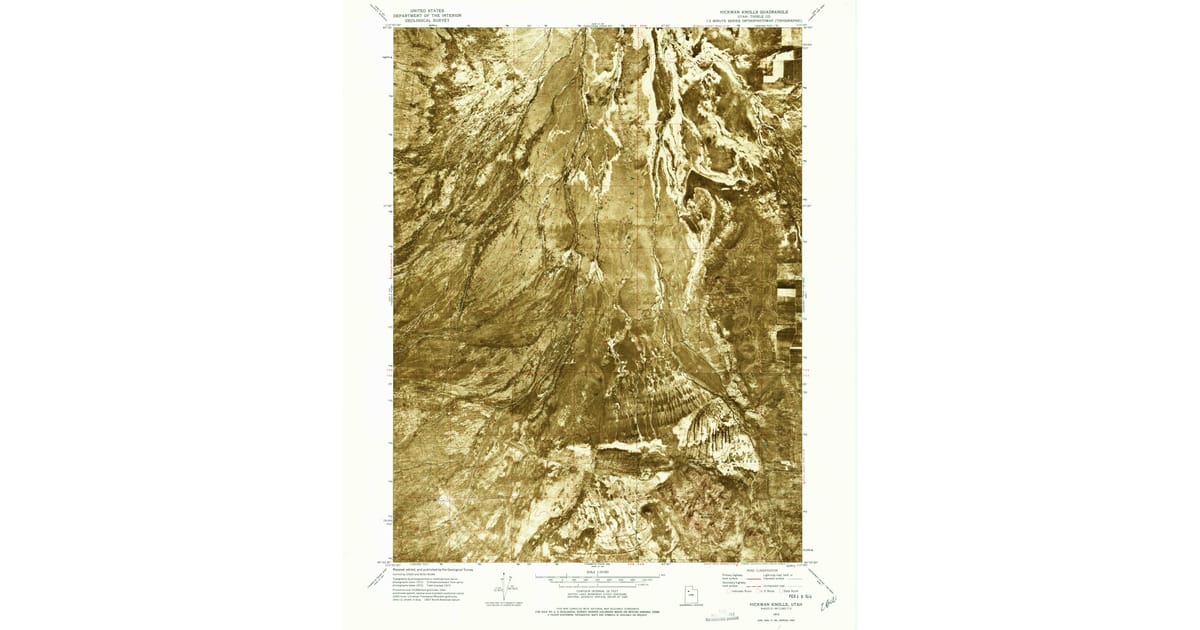1973 Map of Hickman Knolls, Tooele County, UT — High-Res | Pastmaps