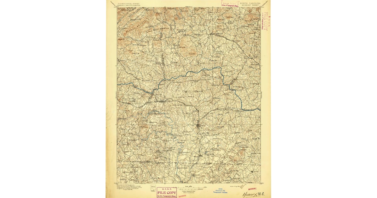Old Maps of Daniels, NC for Hiking & Exploration | Pastmaps