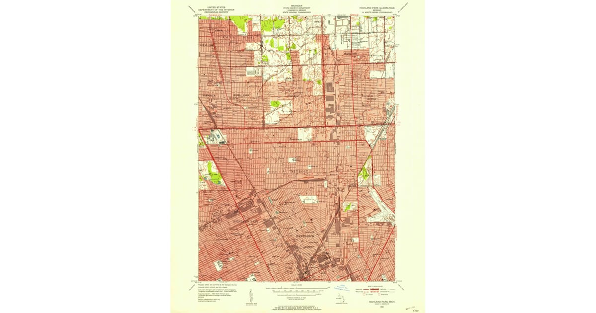 1950s Maps of State Fair, Detroit | Pastmaps