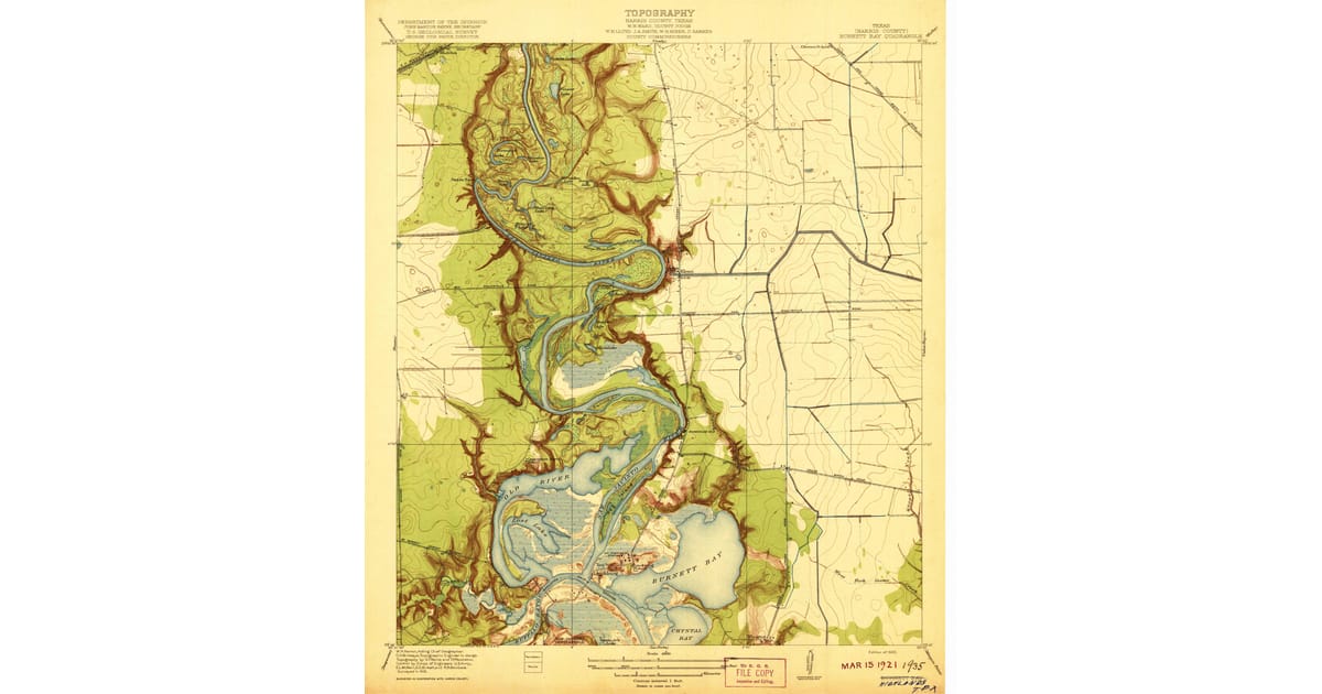 1920 Map of Highlands, TX — High-Res | Pastmaps