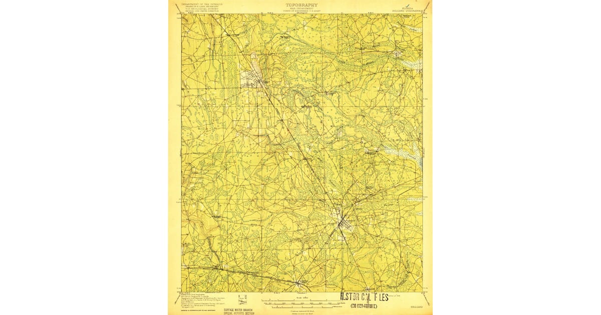 1919 Map of Hilliard, FL — High-Res | Pastmaps