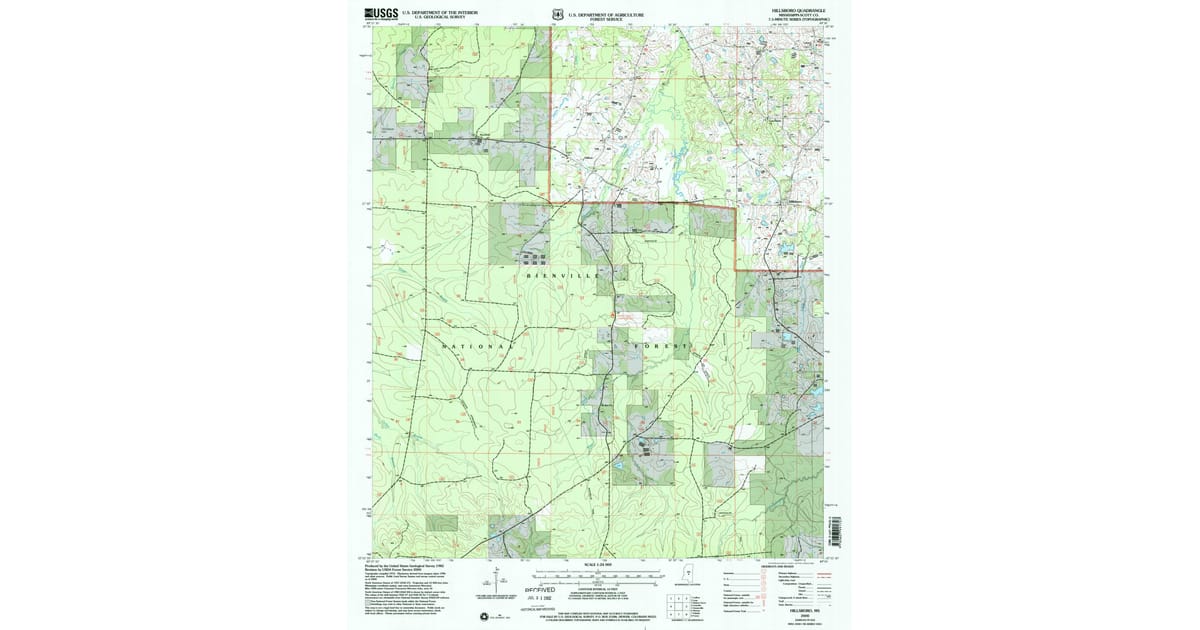 2000 Map of Hillsboro, MS — High-Res | Pastmaps