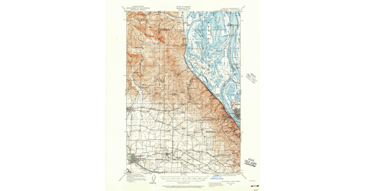 Old Maps of Burlington, OR for Metal Detecting | Pastmaps