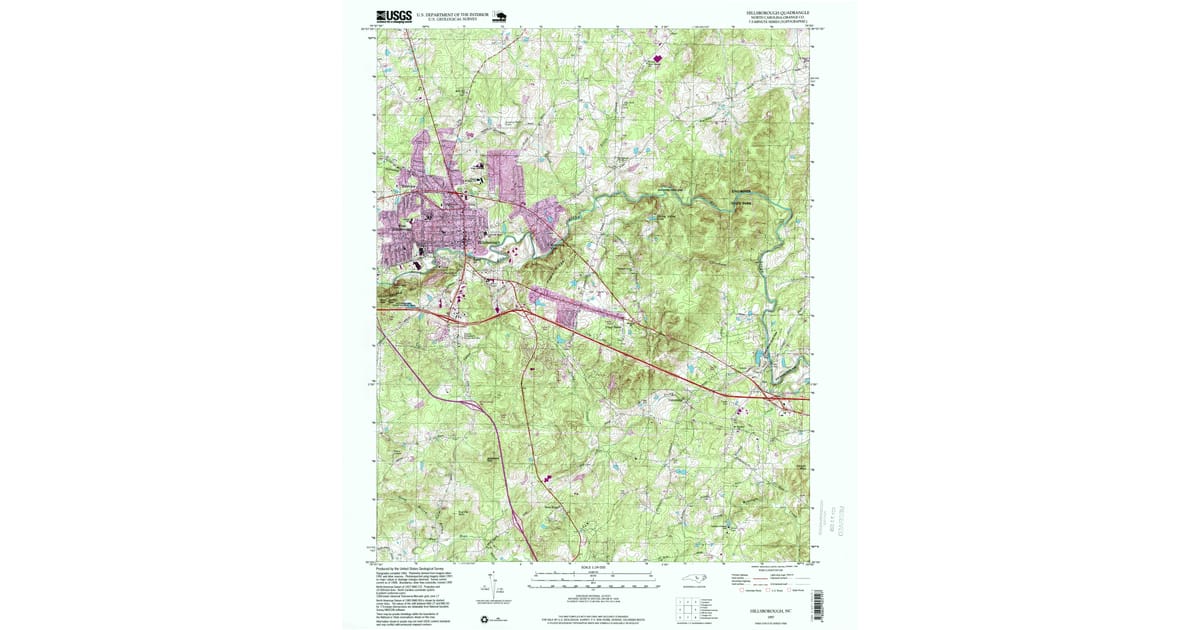 1990s Maps of New Hope, Orange County | Pastmaps