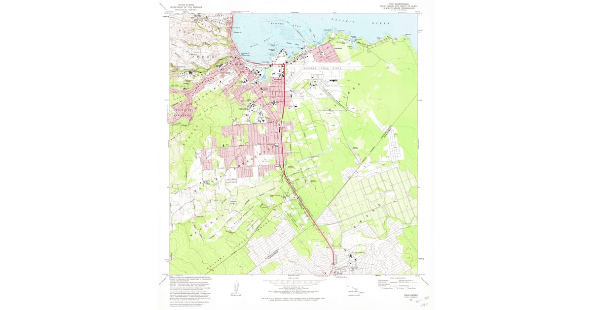 1981 Map of Hilo, HI — High-Res | Pastmaps