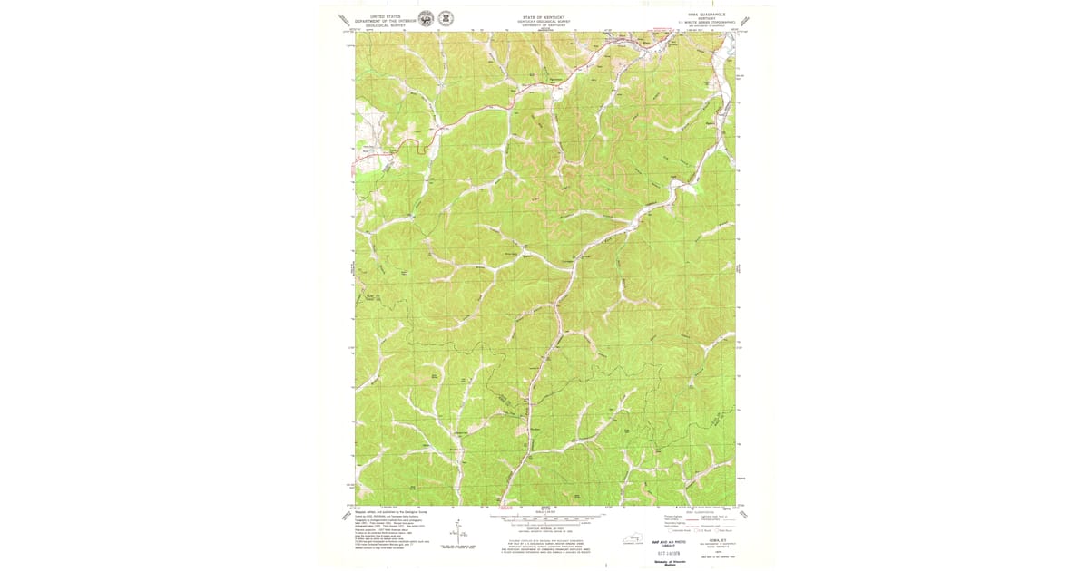 1979 Map of Hima, Clay County, KY — High-Res | Pastmaps