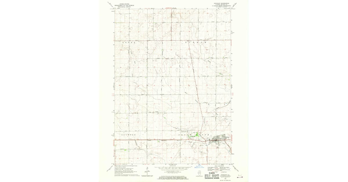 1968 Map of Hinckley, IL — High-Res | Pastmaps