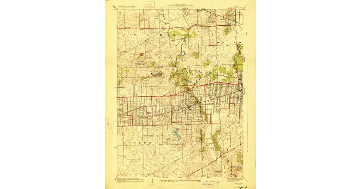 1920s Maps of Burr Ridge, IL | Pastmaps