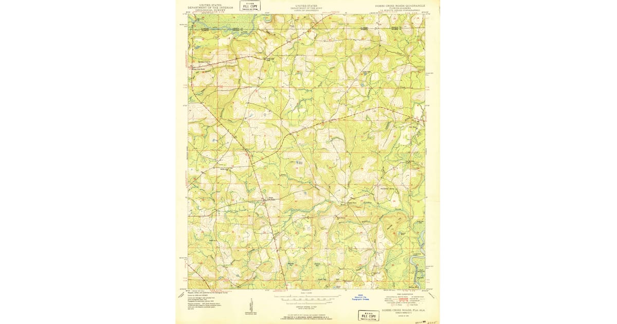 1950s Maps of Holmes County, FL | Pastmaps