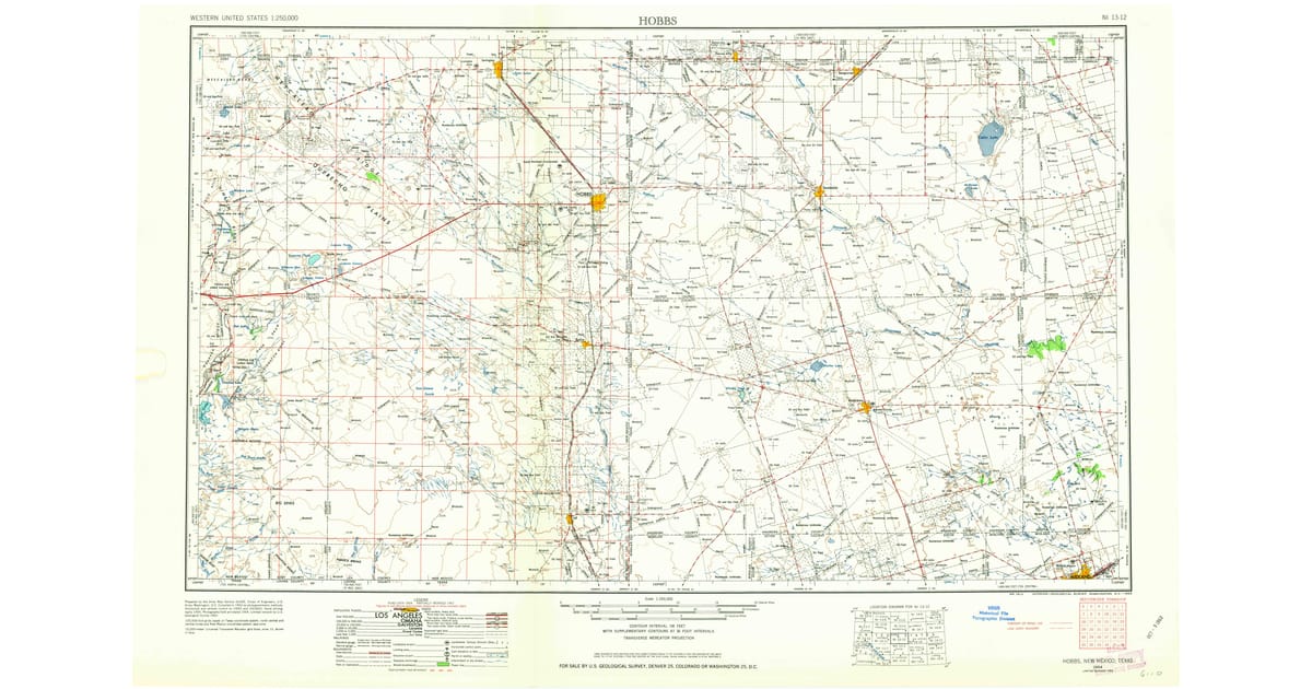 1950s Maps of Town & Country Estates, Gaines County | Pastmaps