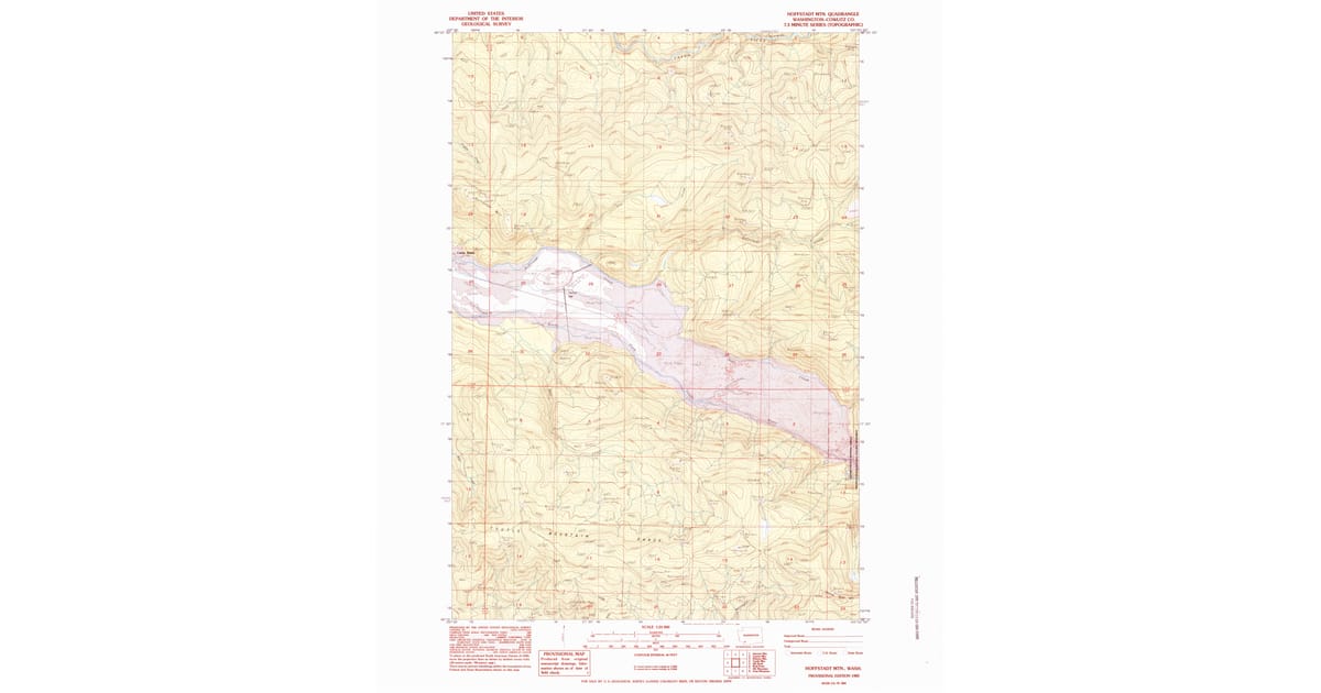 1983 Map of Hoffstadt Mtn, Cowlitz County, WA — High-Res | Pastmaps
