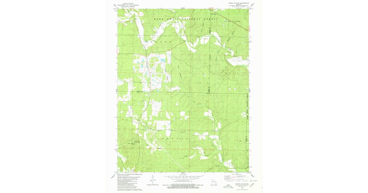 1980s Maps of Carter County, MO | Pastmaps