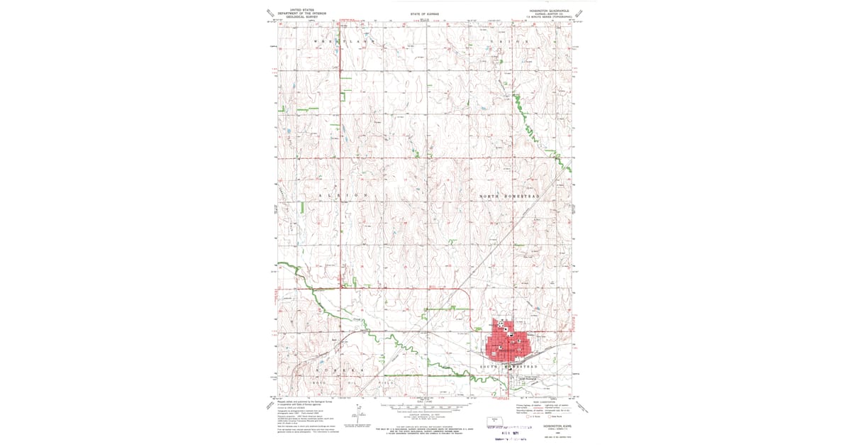 1969 Map of Hoisington, KS — High-Res | Pastmaps