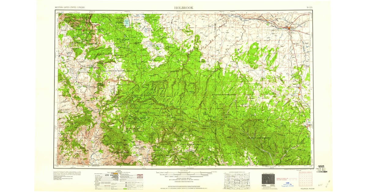1960s Maps of Sedona, AZ | Pastmaps