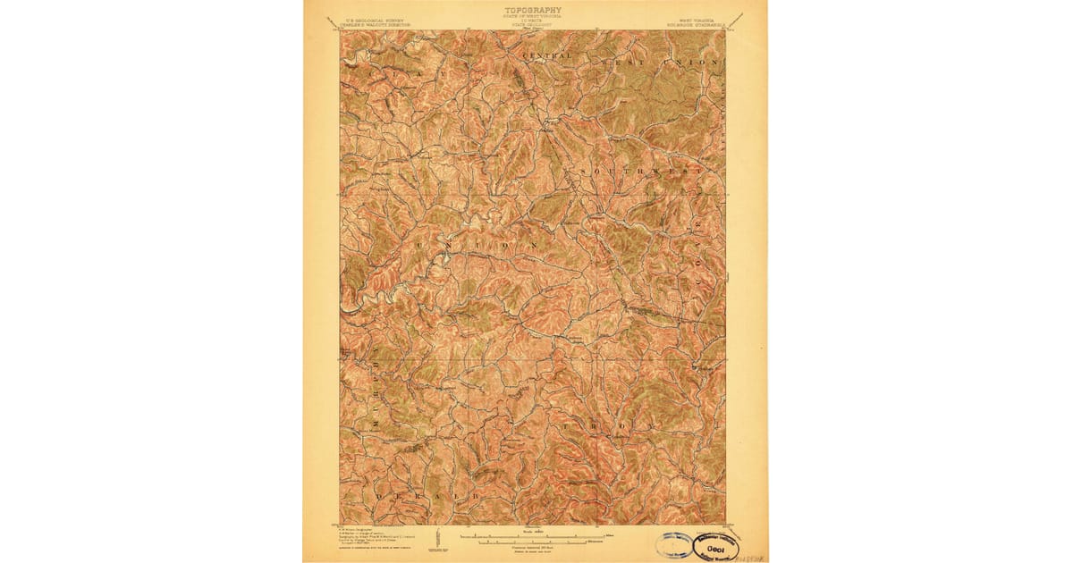 1906 Map of Holbrook, Ritchie County, WV — High-Res | Pastmaps