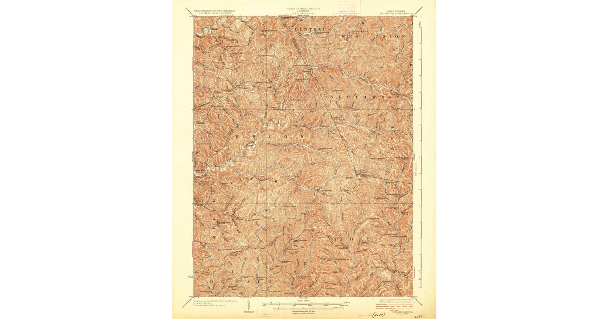 1926 Map of Holbrook, Ritchie County, WV — High-Res | Pastmaps