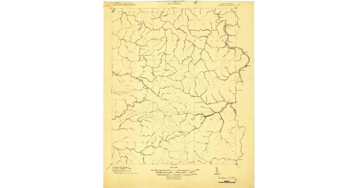 1900s (20th Century) Maps of Trace Junction, WV | Pastmaps
