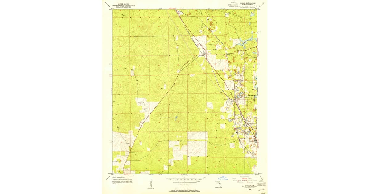 1900s (20th Century) Maps of Citrus Hills, FL | Pastmaps