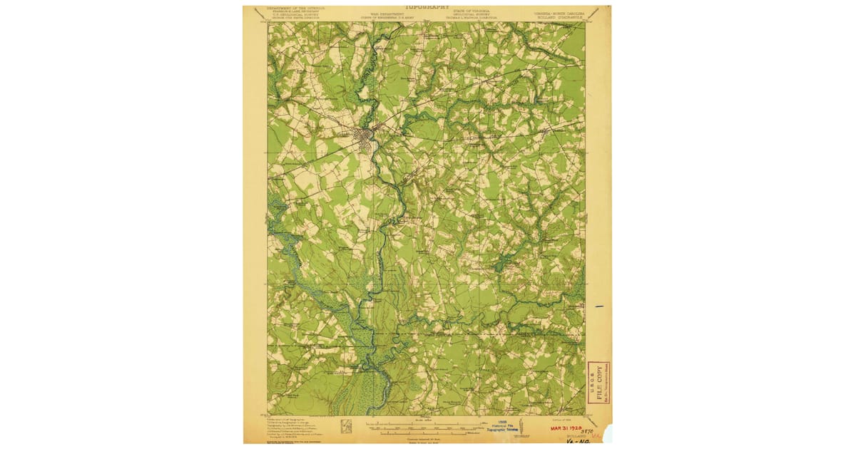 Old Maps of Pineville, VA for Hiking & Exploration | Pastmaps